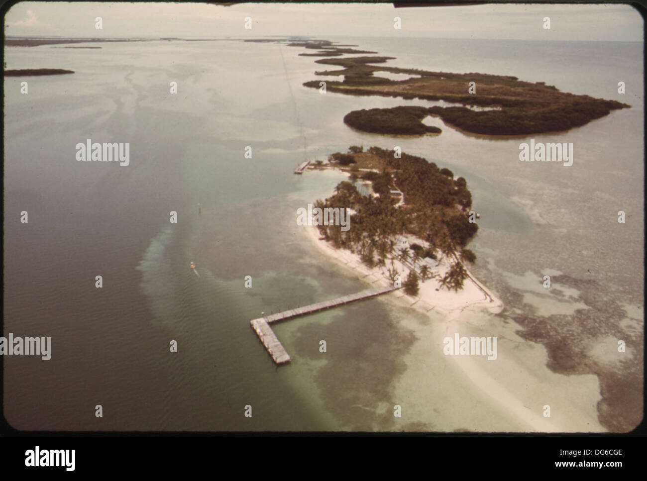 A privately-owned small key near Summerland Key is shown, featuring a ...