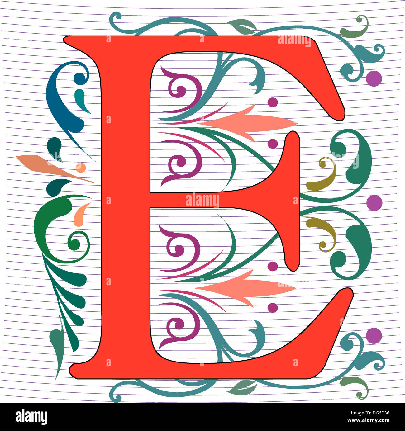 Initial caps e hi-res stock photography and images - Alamy