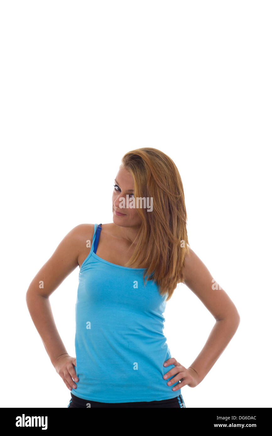 Curious white woman dark hair hi-res stock photography and images - Alamy