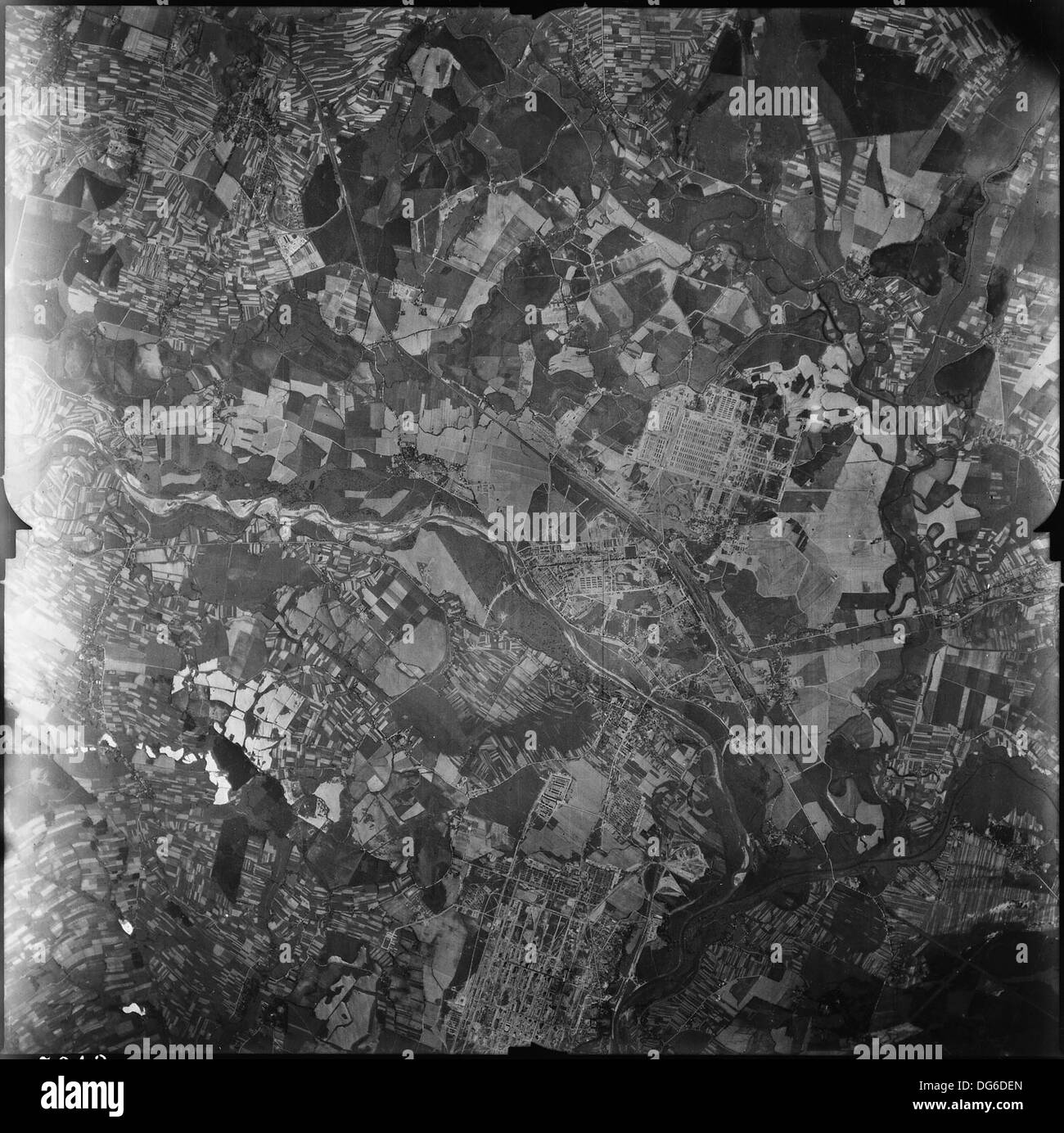 This image shows the Auschwitz-Birkenau Extermination Complex, one of ...