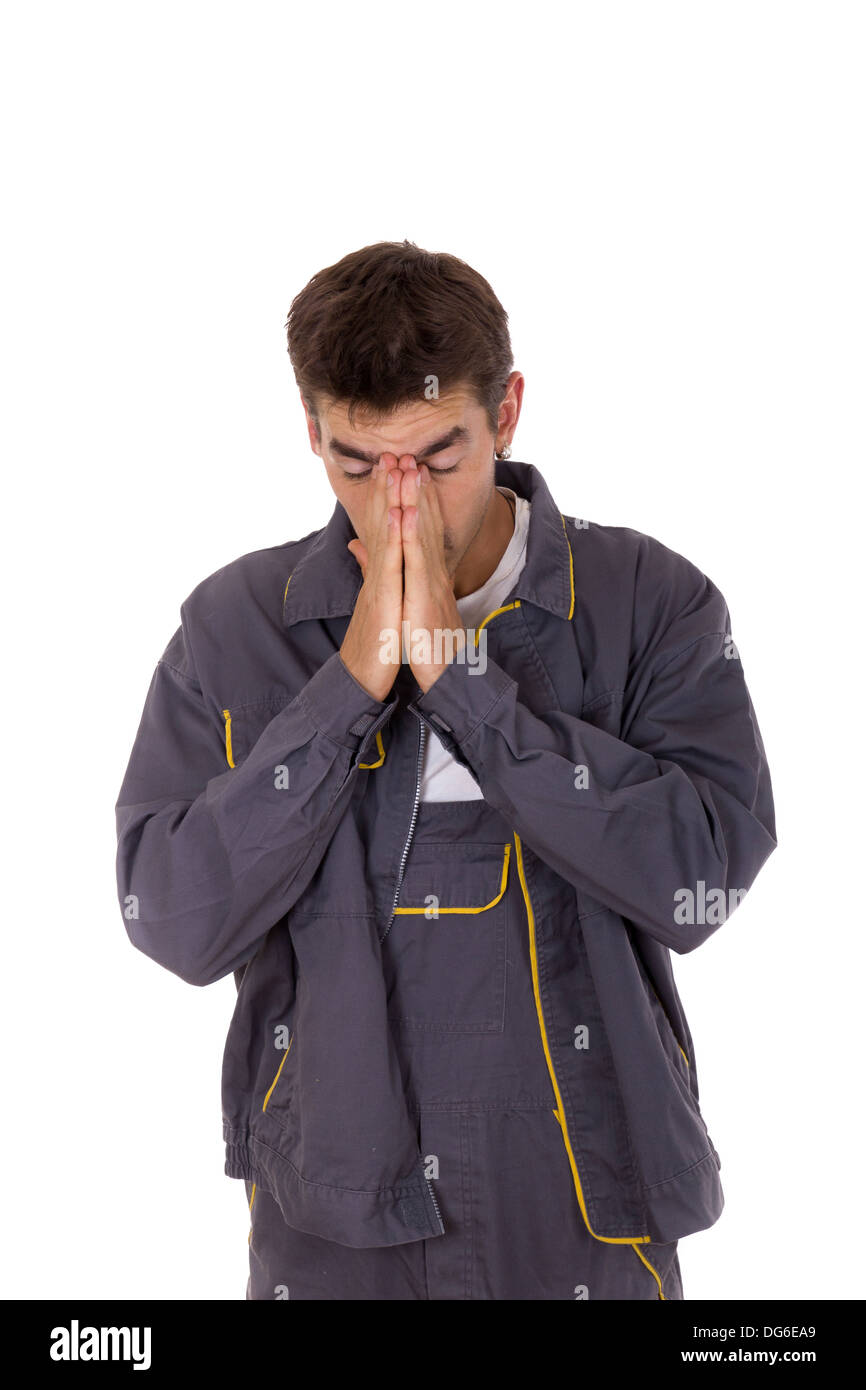 Worker in white uniform hi-res stock photography and images - Alamy