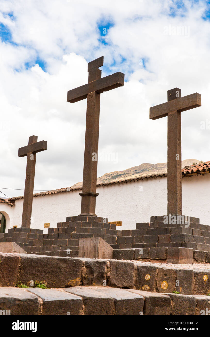 Cathedral Church, Christian Cross, Puno,Peru,South America Stock Photo ...