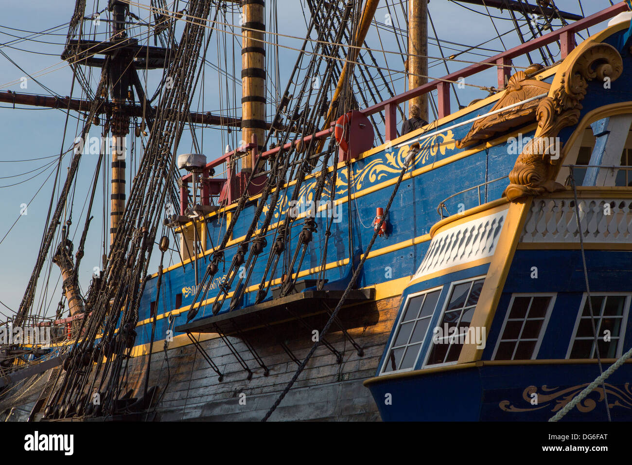 Frigate anchored in harbor of Goteborg, Sweden Stock Photo - Alamy