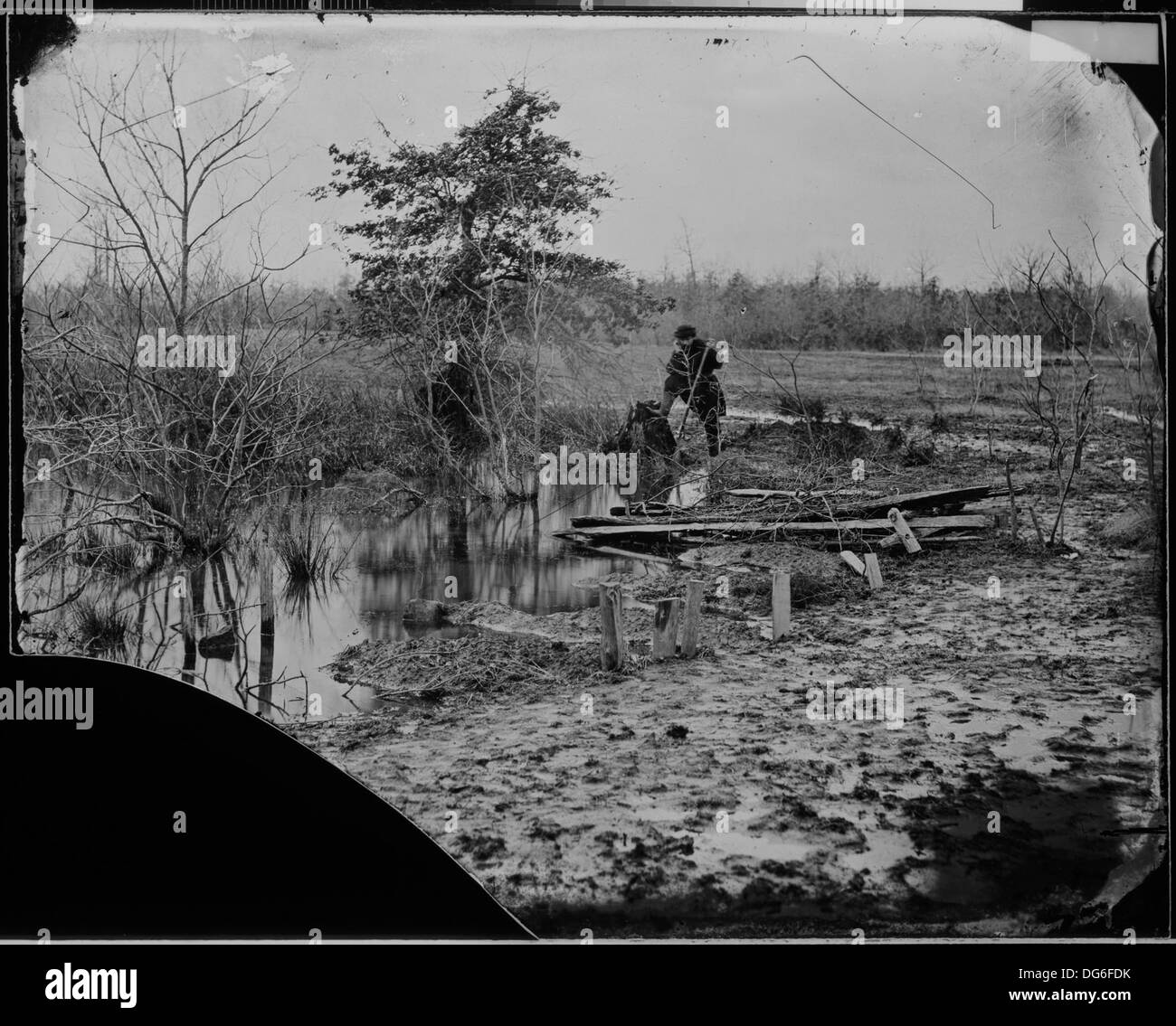 The battlefield of Bull Run, site of the first major battle of the ...