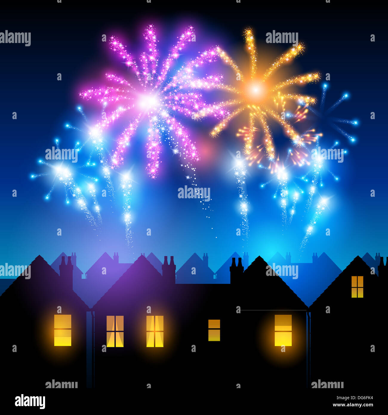 Guy fawkes bonfire fireworks hi-res stock photography and images - Alamy