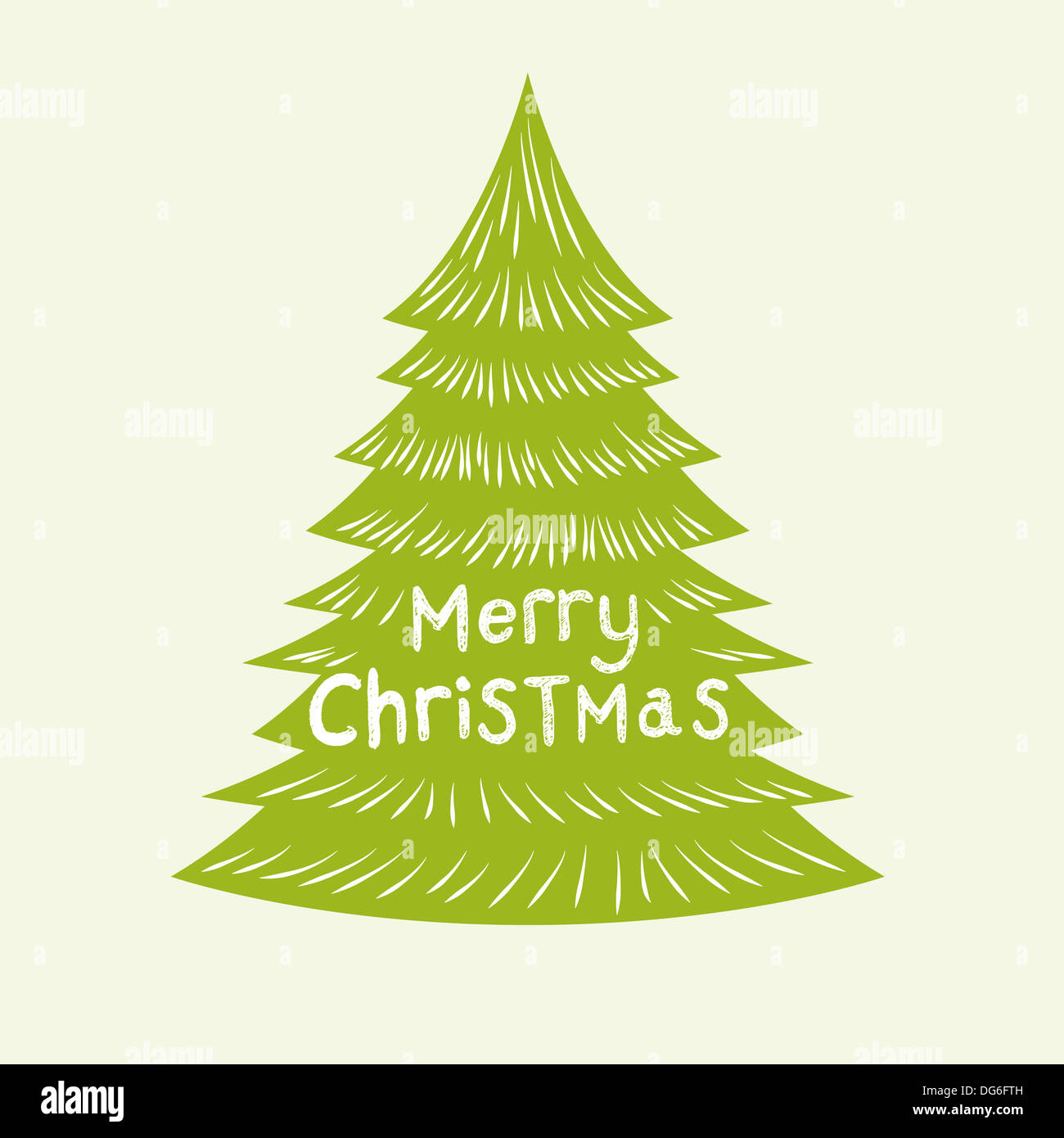 Merry Christmas Tree Vector, xmas vector illustration Stock Photo - Alamy