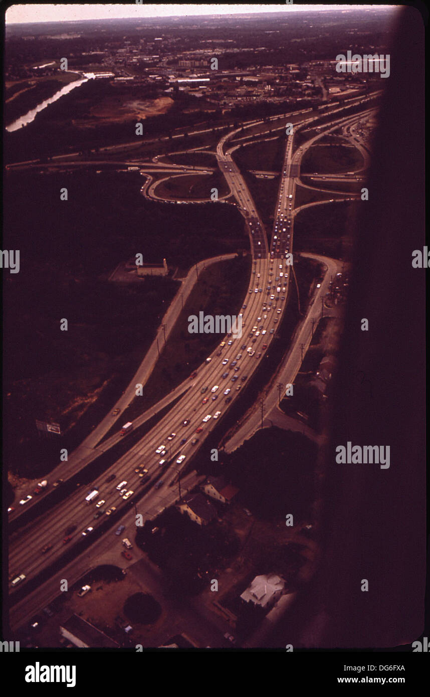 The Beltway, a major highway system, leads into Washington, D.C ...