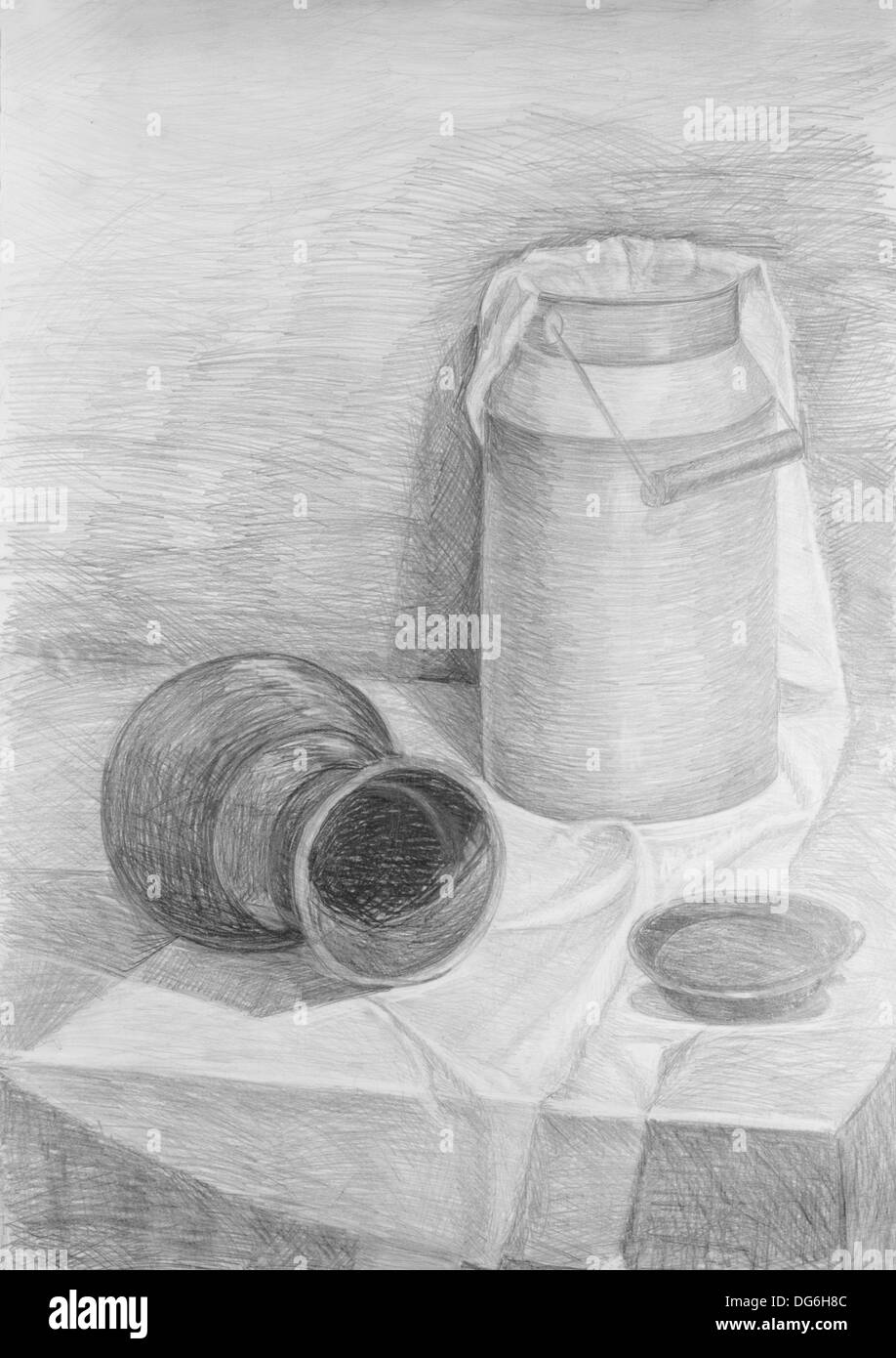 Simple Still Life Drawings In Pencil