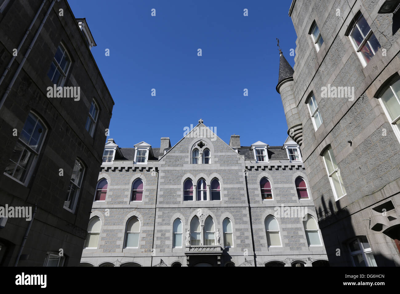 Granite buildings in Aberdeen city centre Scotland, UK Stock Photo - Alamy
