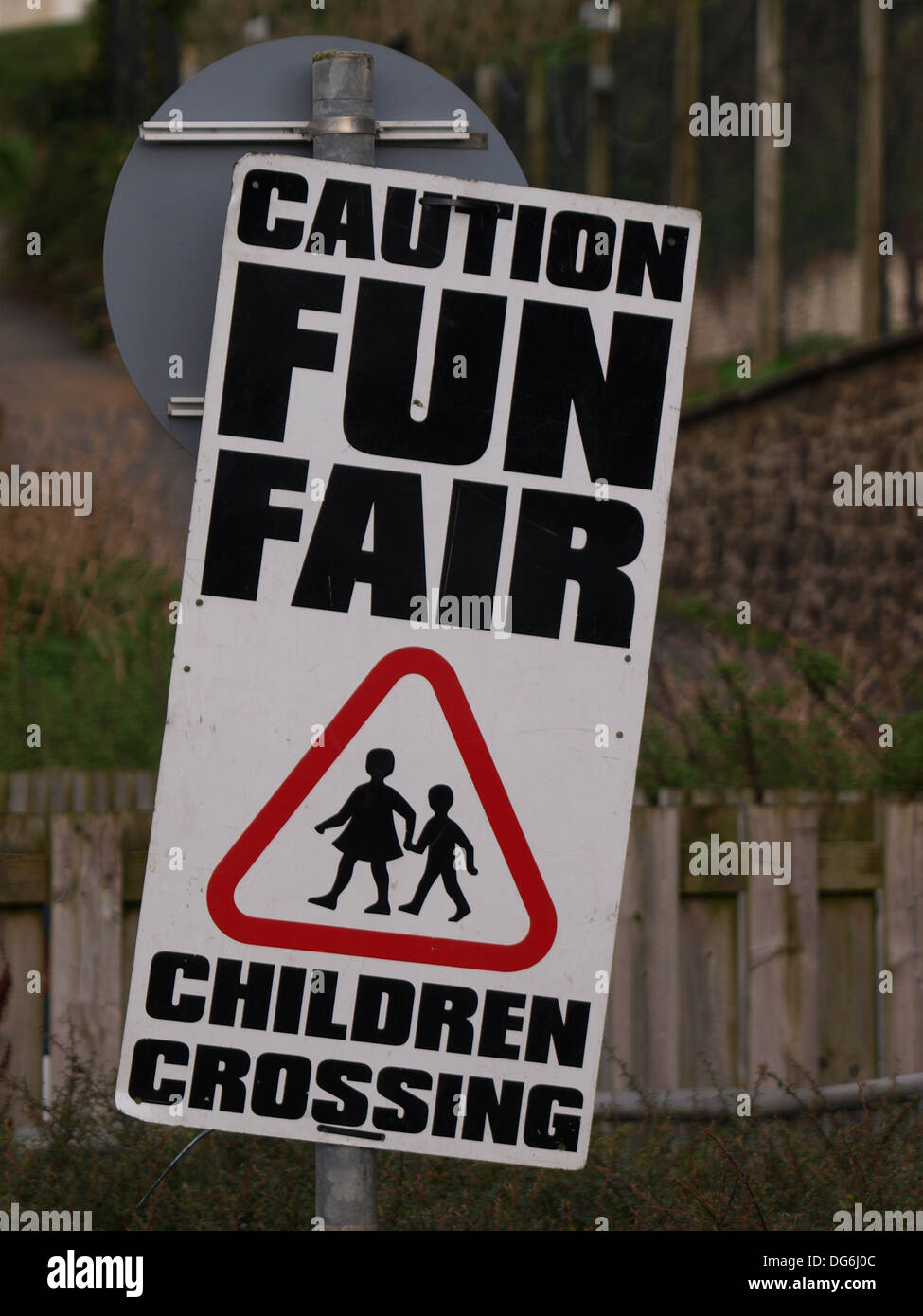 Fun Fair sign, Bude, Cornwall, UK Stock Photo - Alamy