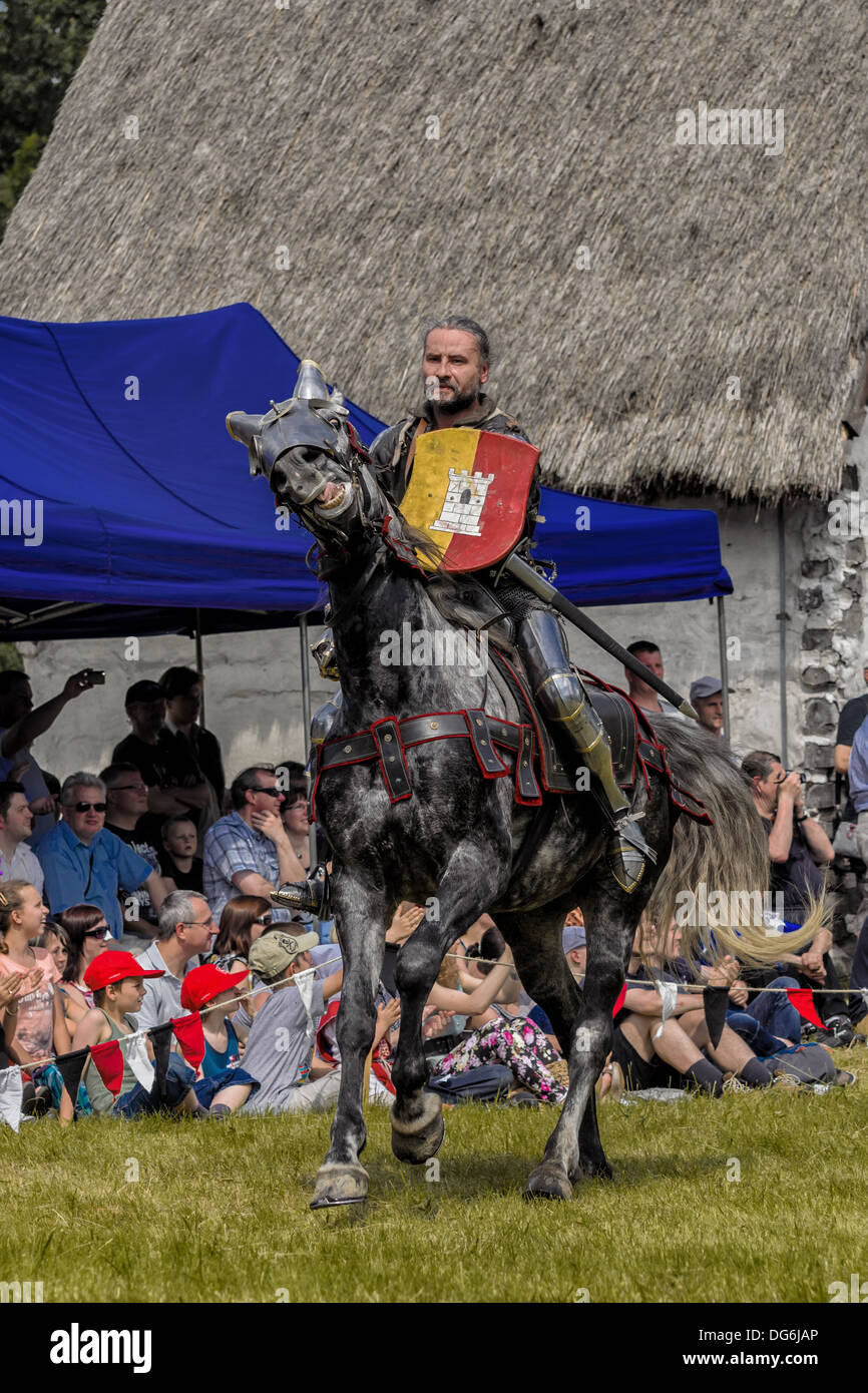 Knight on rearing horse hi-res stock photography and images - Alamy