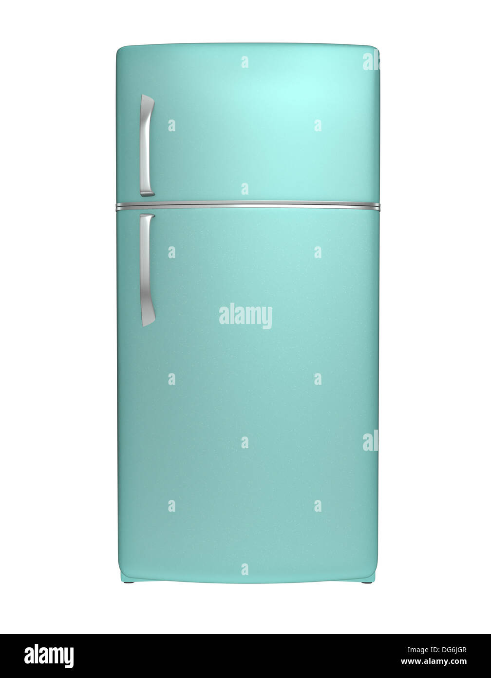 Modern refrigerator - isolated on white background Stock Photo - Alamy