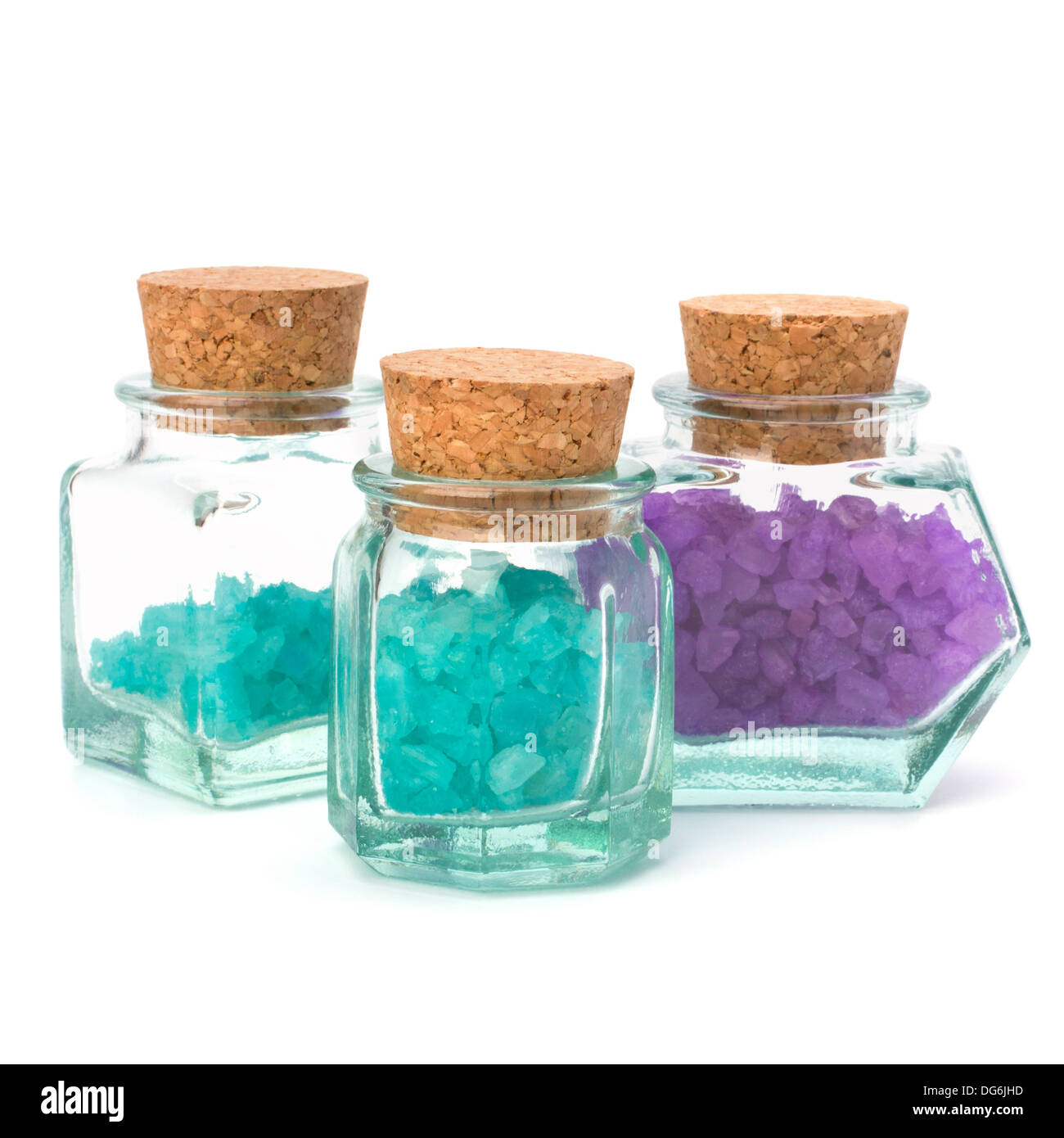 Aromatic natural mineral salt isolated on white background Stock Photo ...