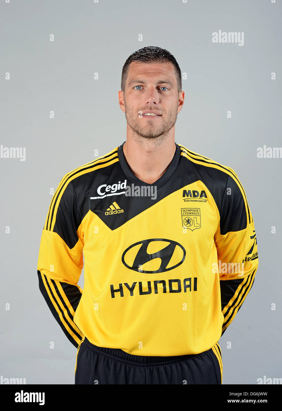 15.10.2013. French League 1 football team Lyon, official photoshoot ...