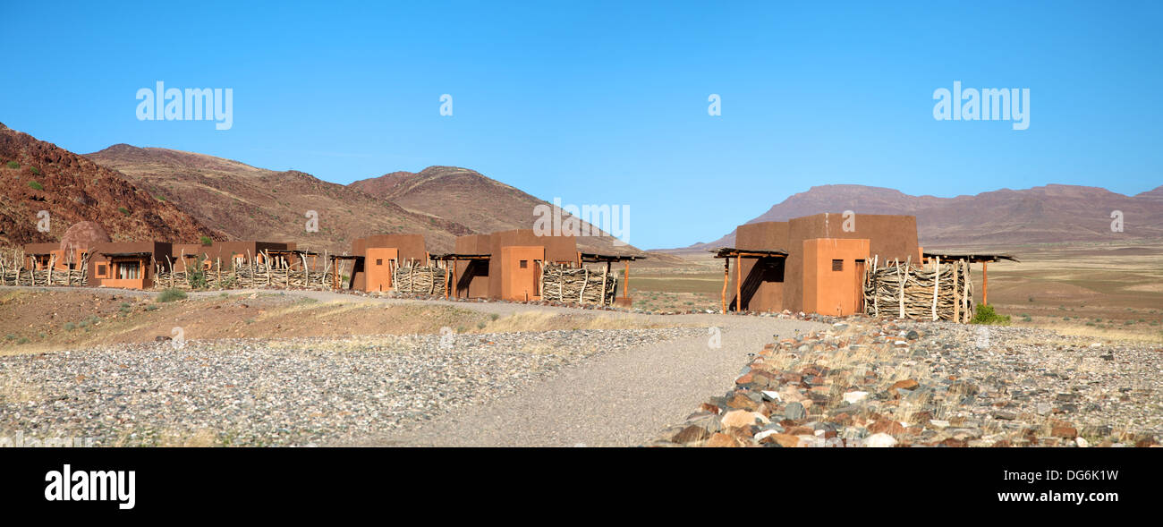 Lodge in Puros, Conservation area in Kaokoland - Namibia Stock Photo ...