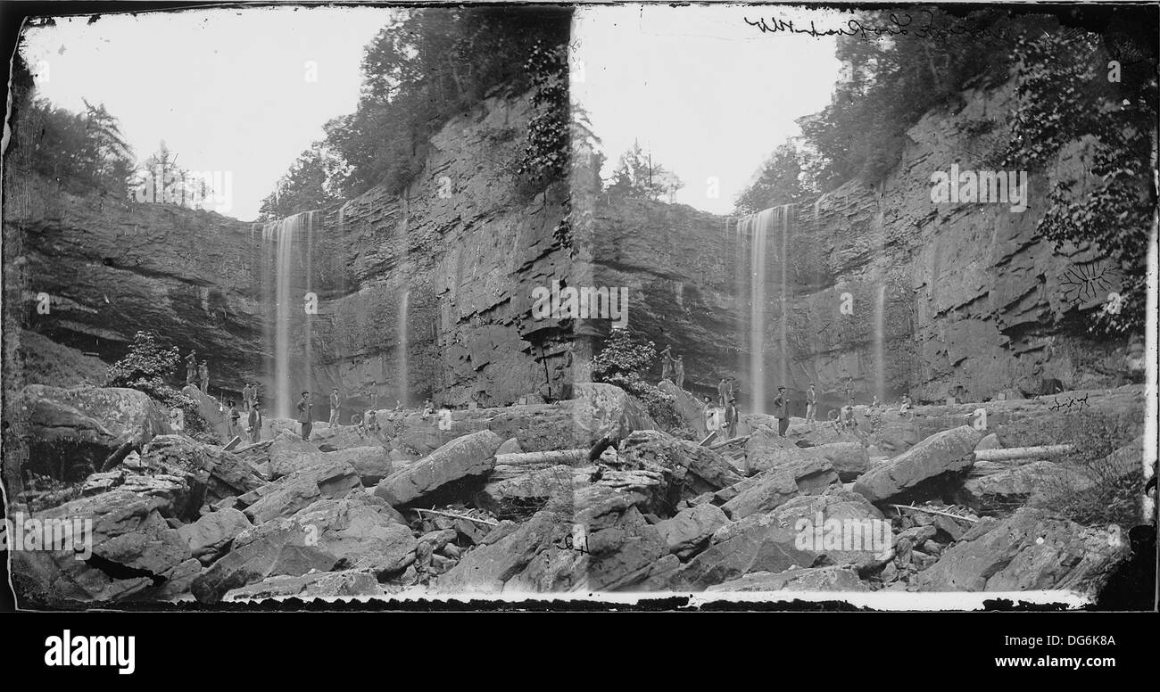 A photograph of a cascade on Lookout Mountain, showcasing the natural ...
