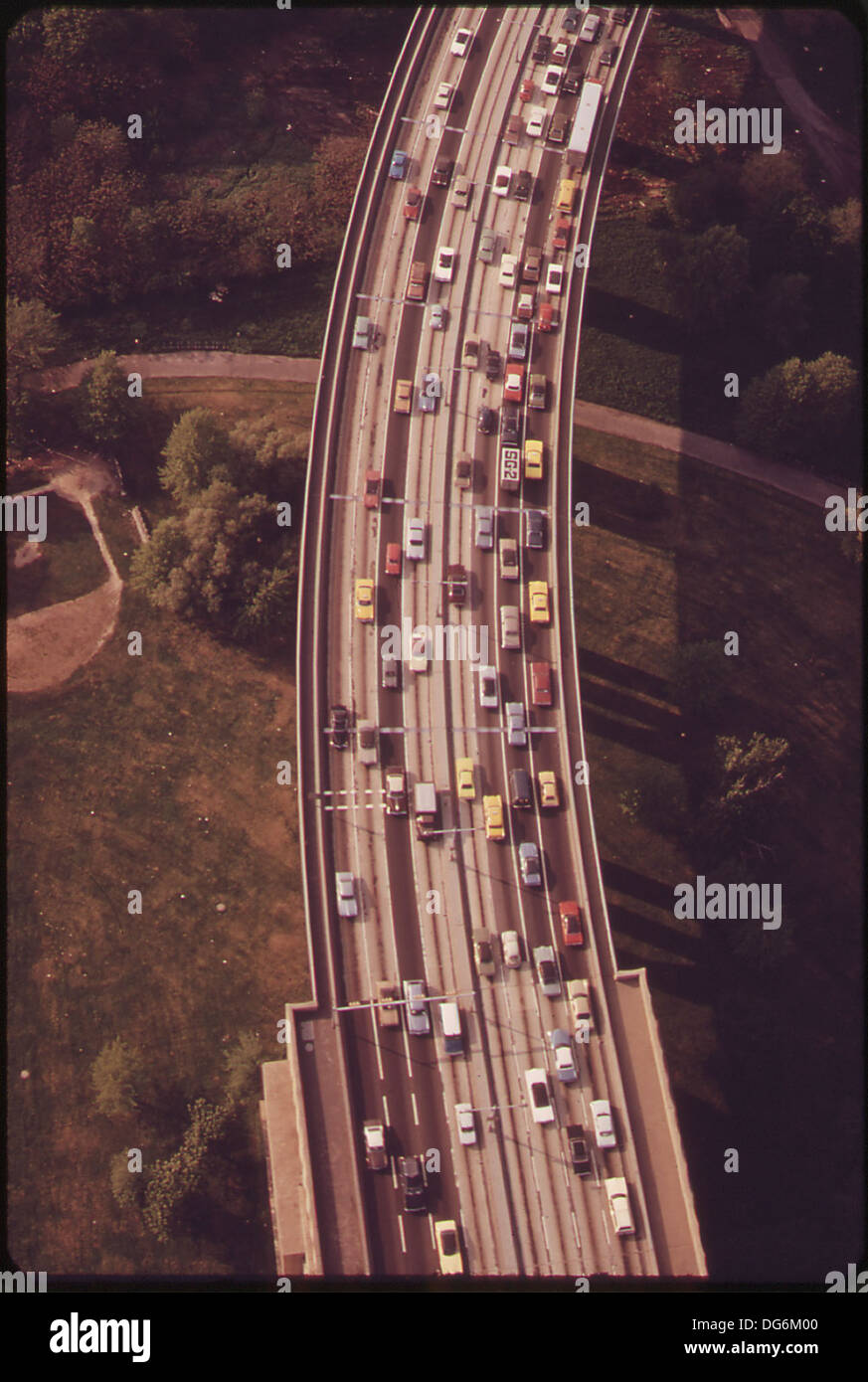 The causeway of the Triborough Bridge, an iconic structure spanning the ...