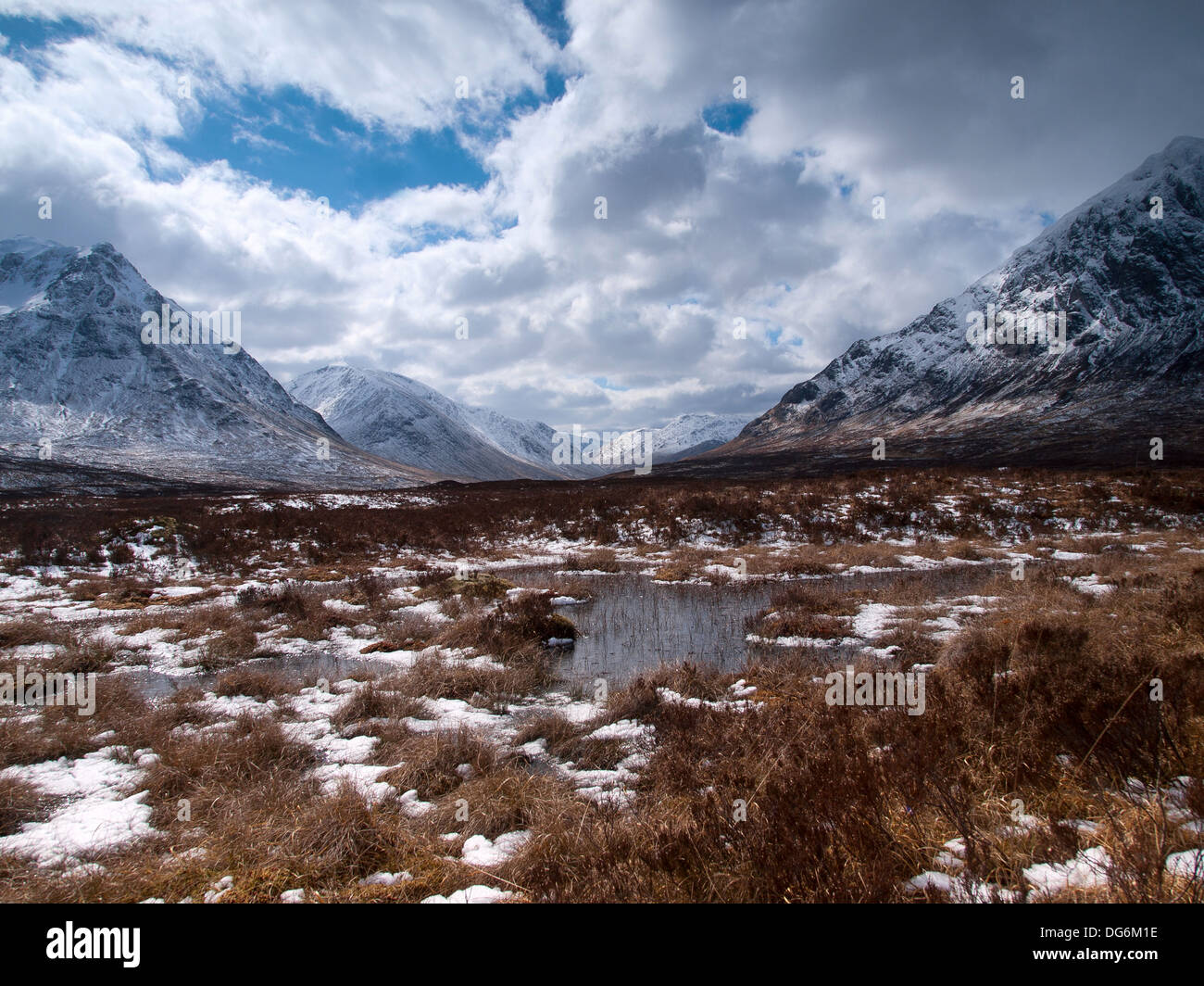 Winter landscape in the Scottish Highlands Stock Photo - Alamy