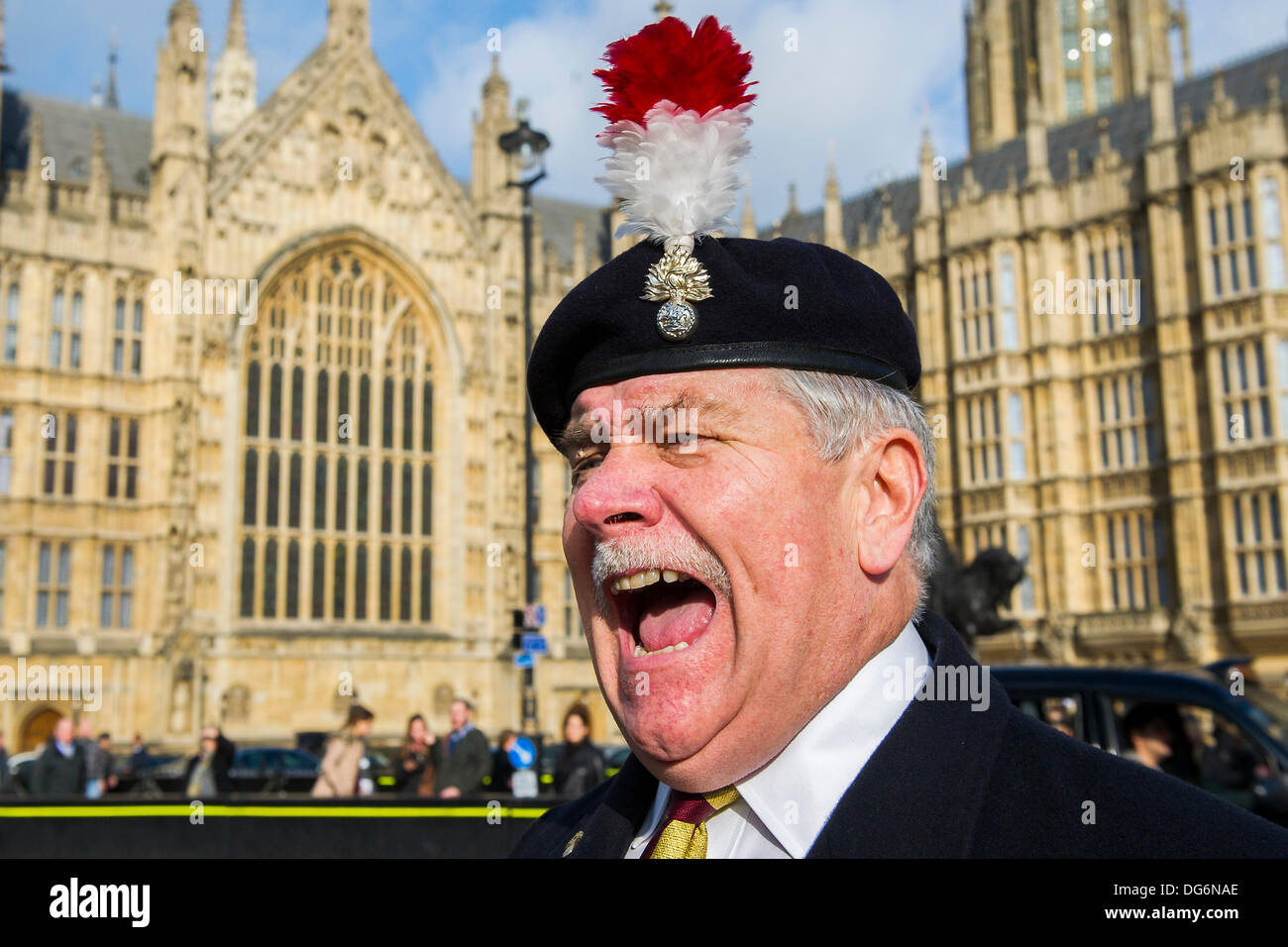 London, UK. 15th October 2013. Colonel Ian Brazier retd (pictured - who ...