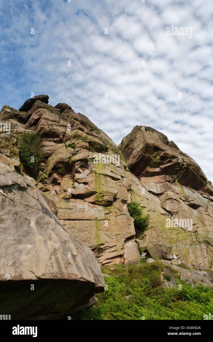 The Roaches Rock Formation in Staffordshire Peak District England Stock ...