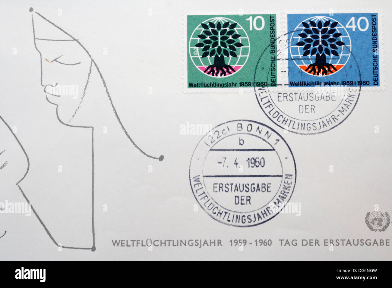 German postage stamp hi-res stock photography and images - Alamy