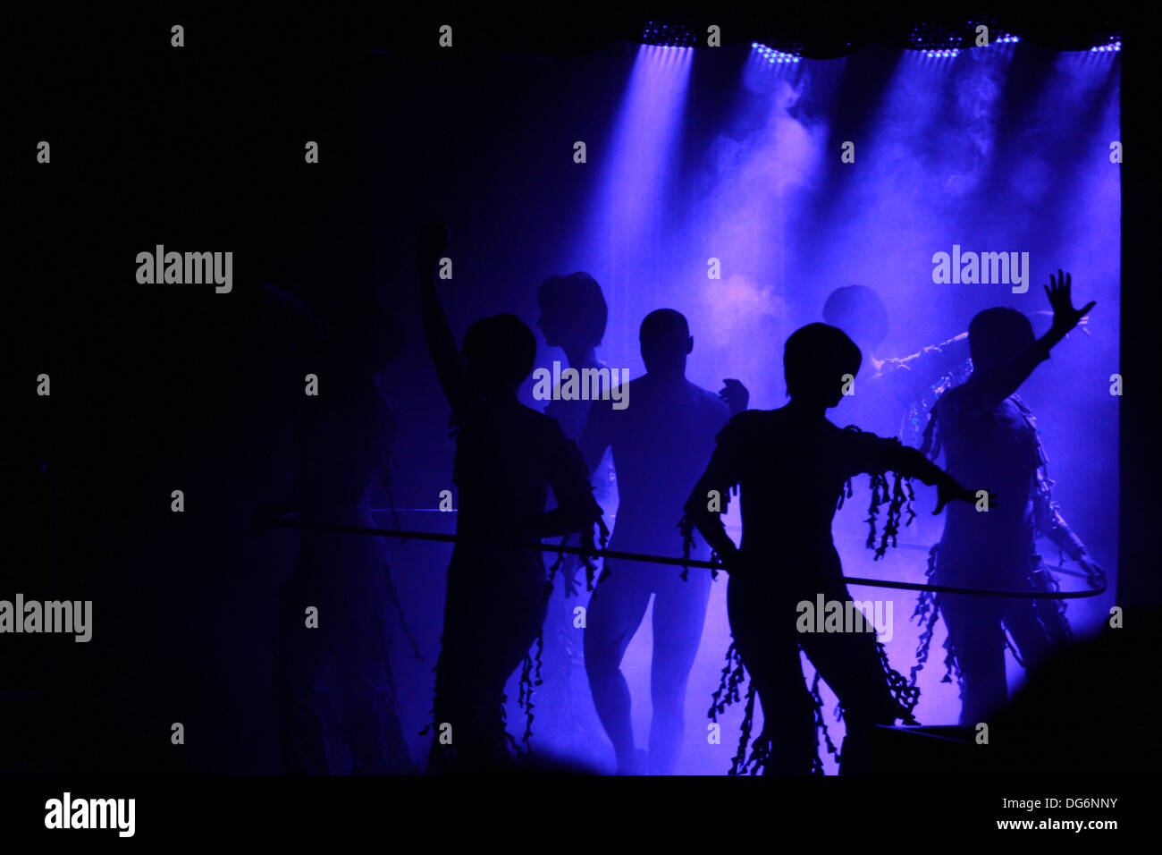 Circus show with dancers Stock Photo - Alamy