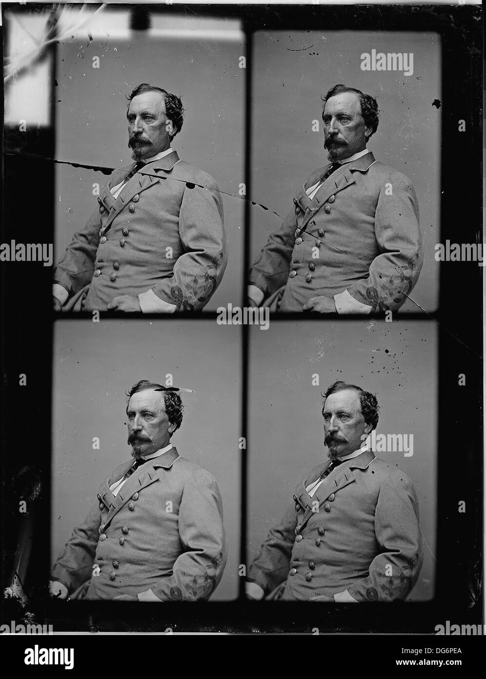 Captain Fred S. Schaffer, a member of the C.S.A. National Rifles, poses ...