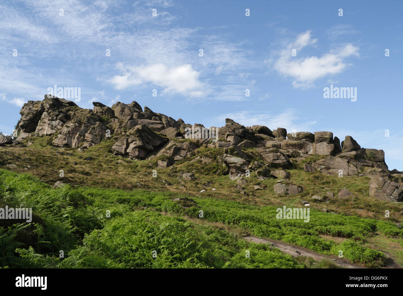 The Roaches Rock Formation in Staffordshire Peak District national Park ...