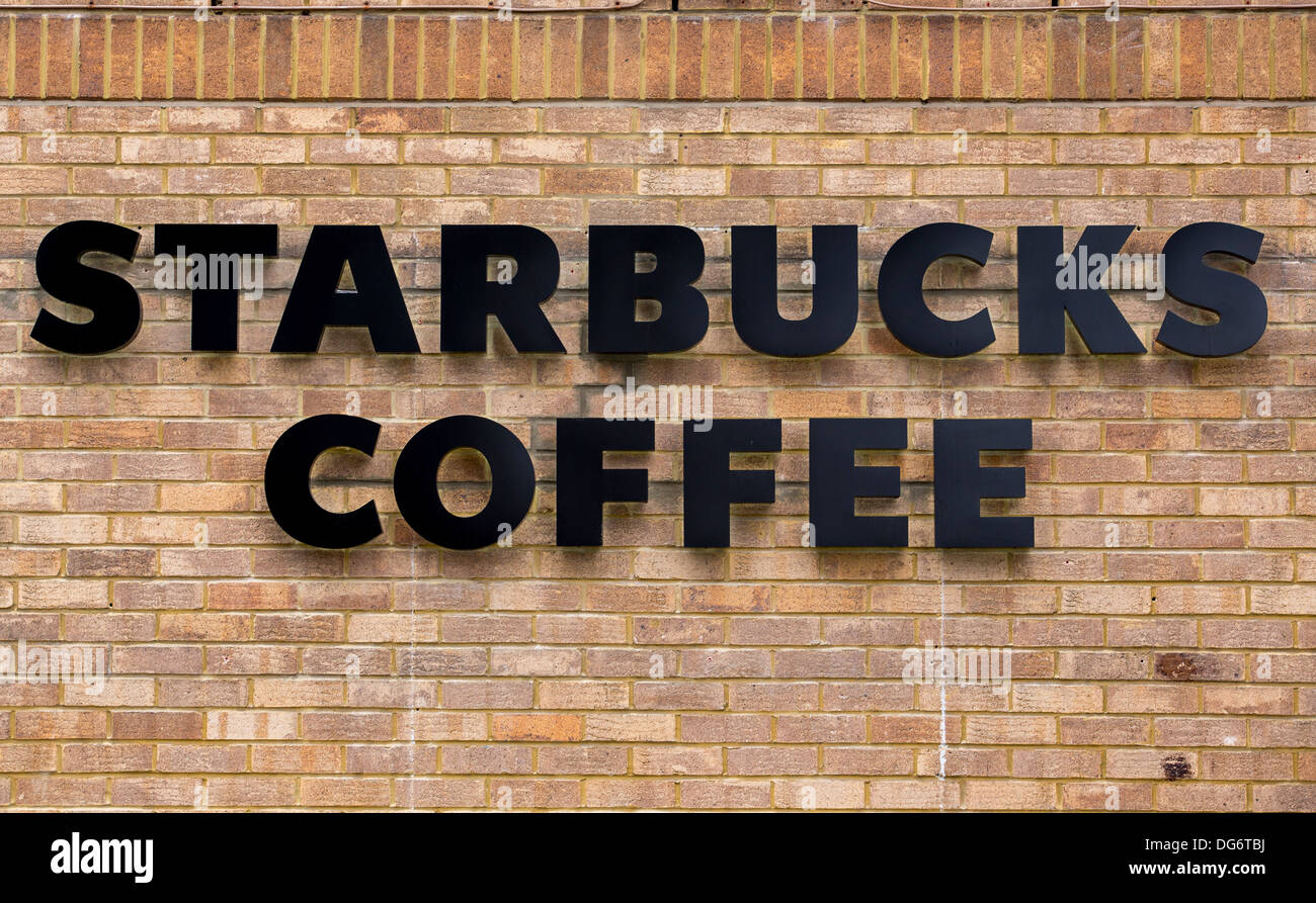 STARBUCKS COFFEE SIGN Stock Photo - Alamy
