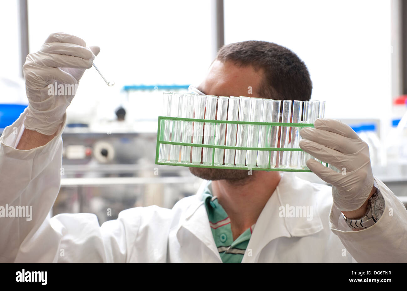 laboratory technician working in lab Stock Photo - Alamy