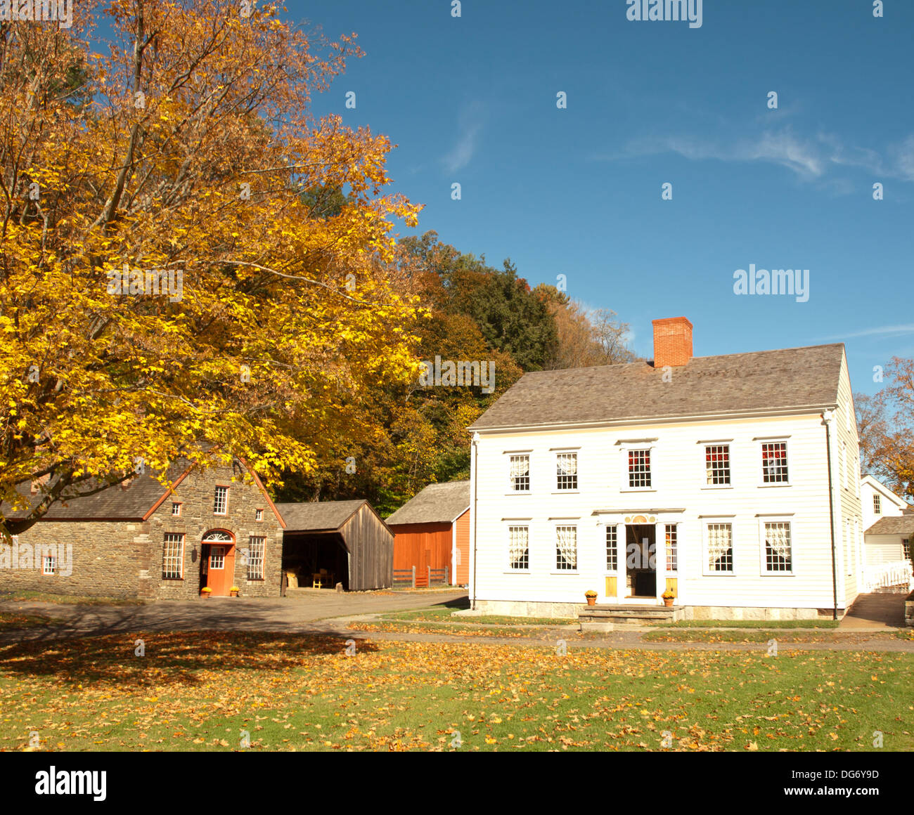 rural village in autumn Stock Photo - Alamy
