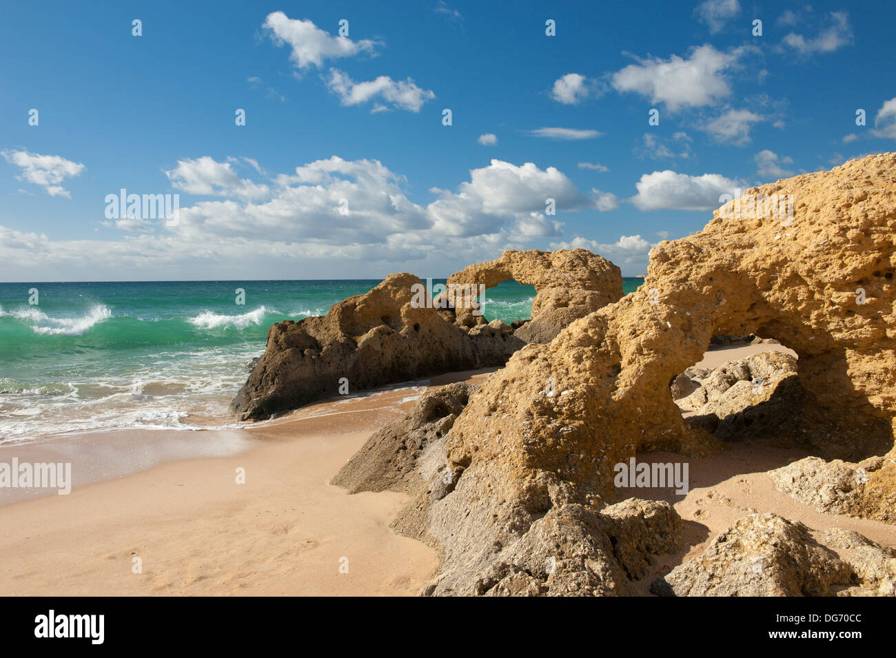 Praia da gale rocks beach shore empty hi-res stock photography and ...