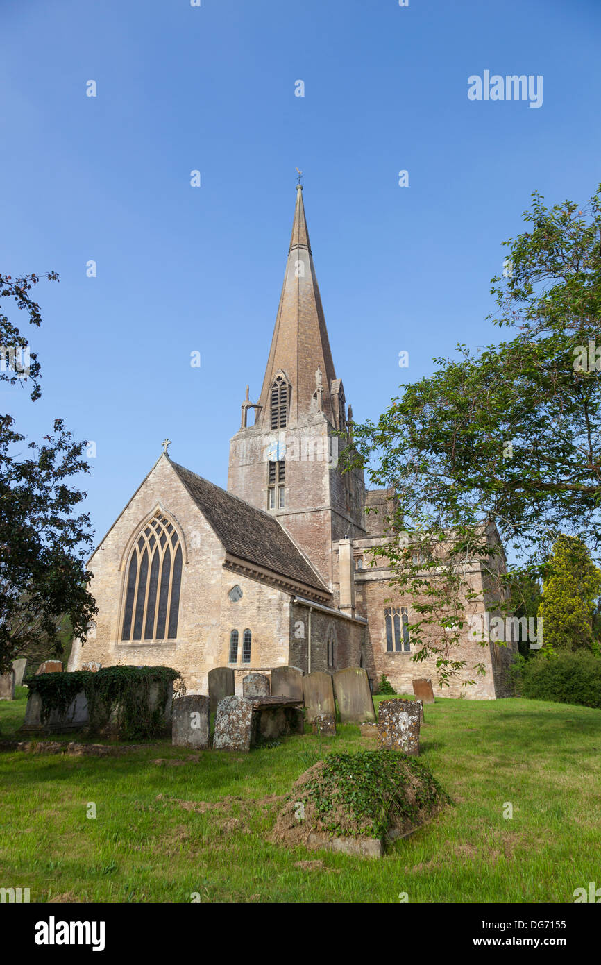 Church of St Mary the Virgin in Bampton, Oxfordshire. It dates from the ...
