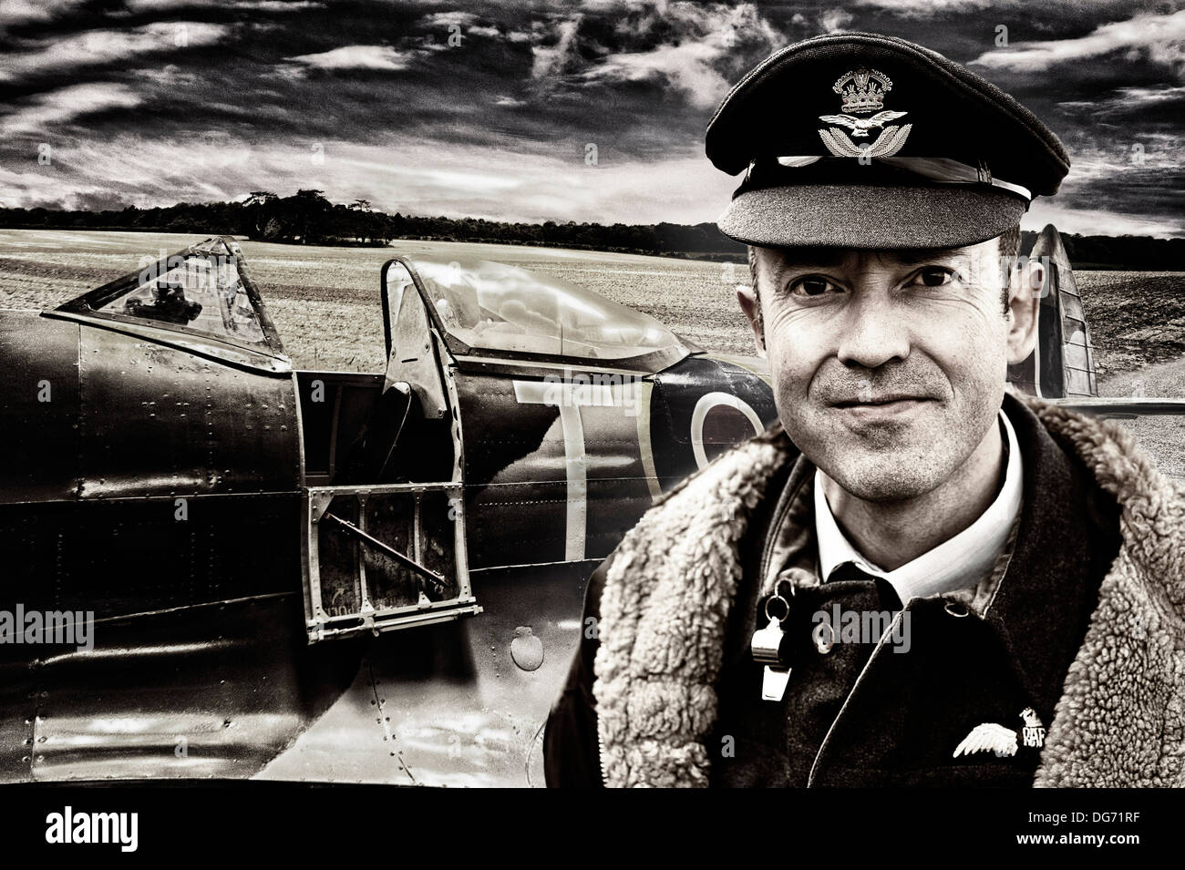 Spitfire pilot hi-res stock photography and images - Alamy