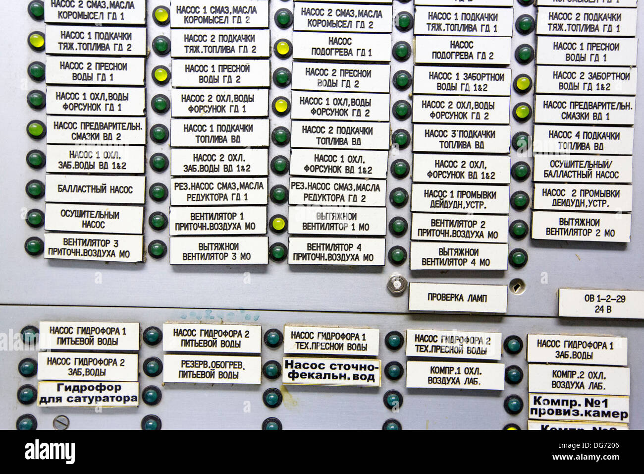 The control room on the Russian research vessel, AkademiK Sergey ...
