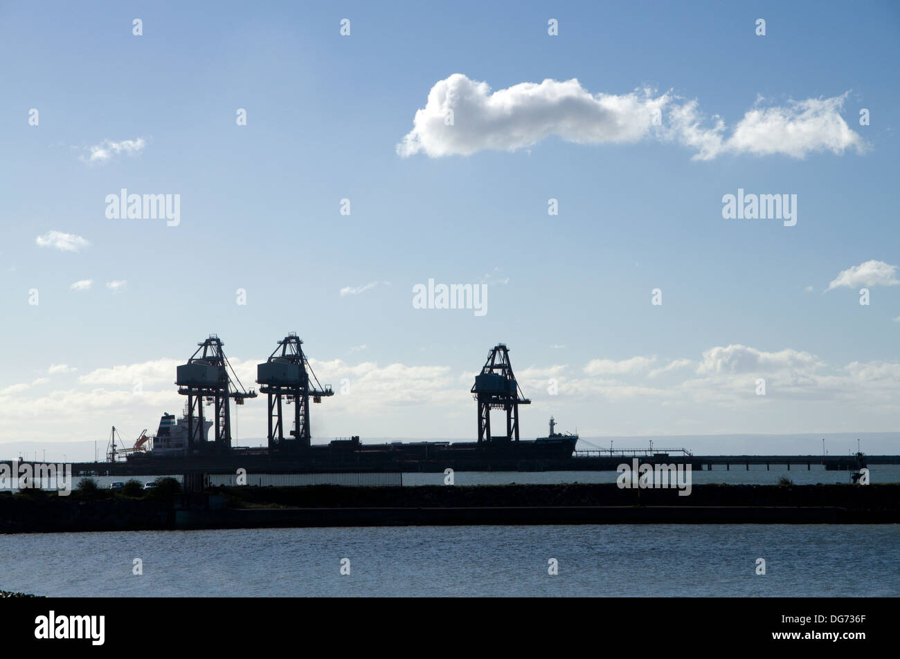Ship in Port Talbot Docks, South Wales Stock Photo - Alamy