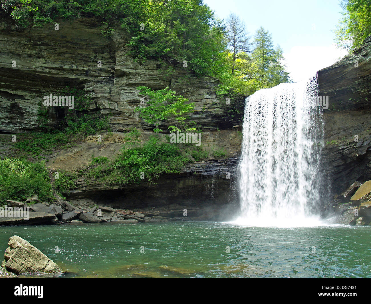 Lower Greeter Falls,South Cumberland State Park,Tennessee Stock Photo ...