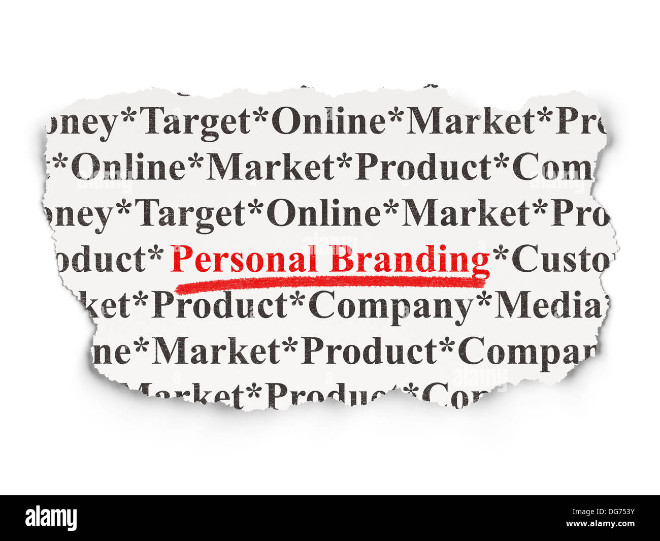 Advertising concept: Personal Branding on Paper background Stock Photo ...