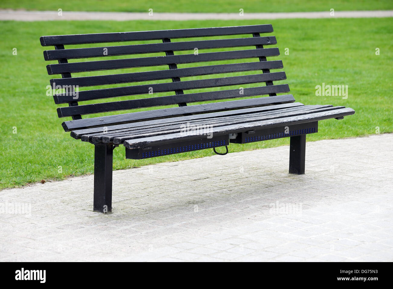 bench in a Park Stock Photo - Alamy