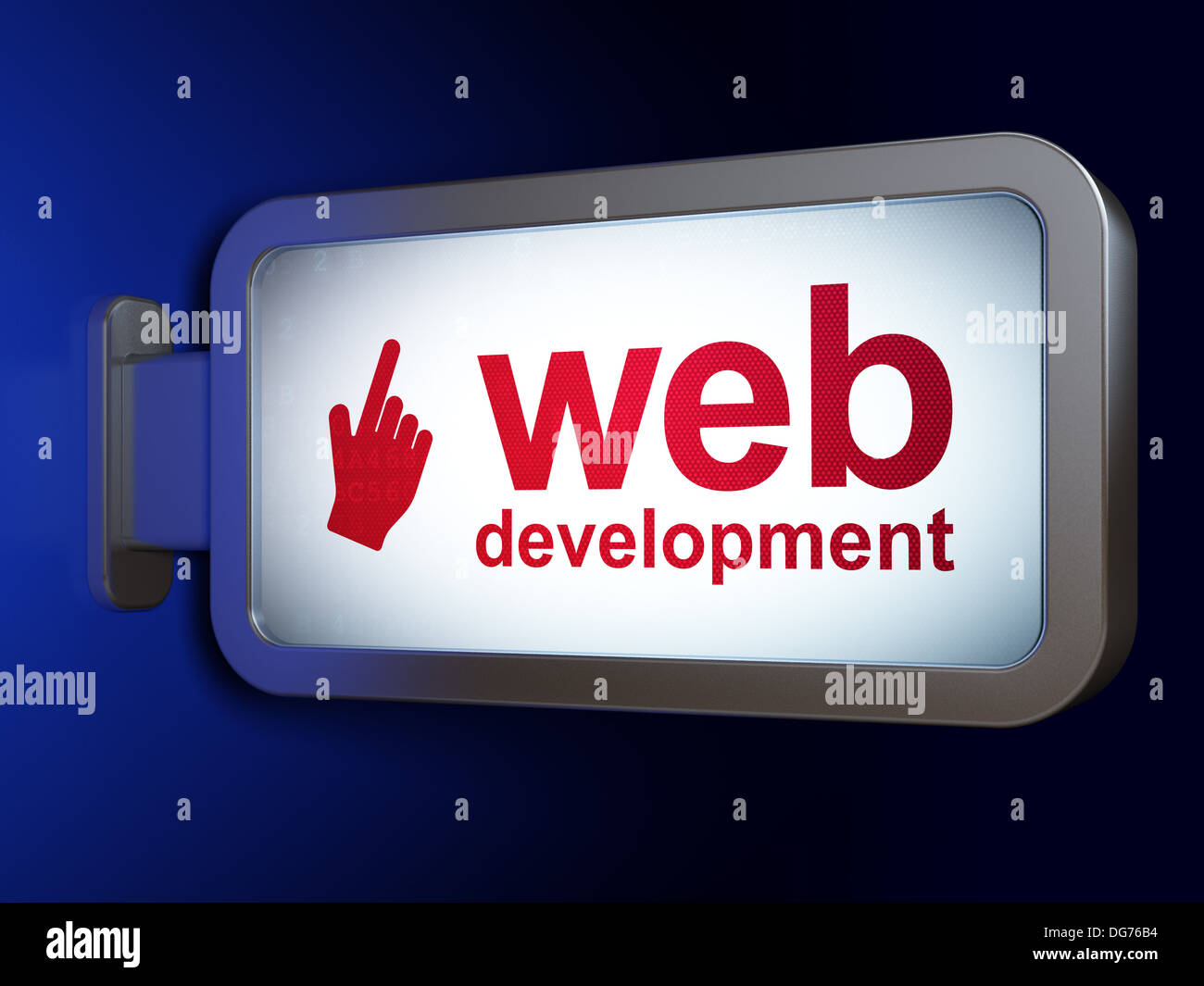 Web development concept: Web Development and Mouse Cursor on bil Stock ...