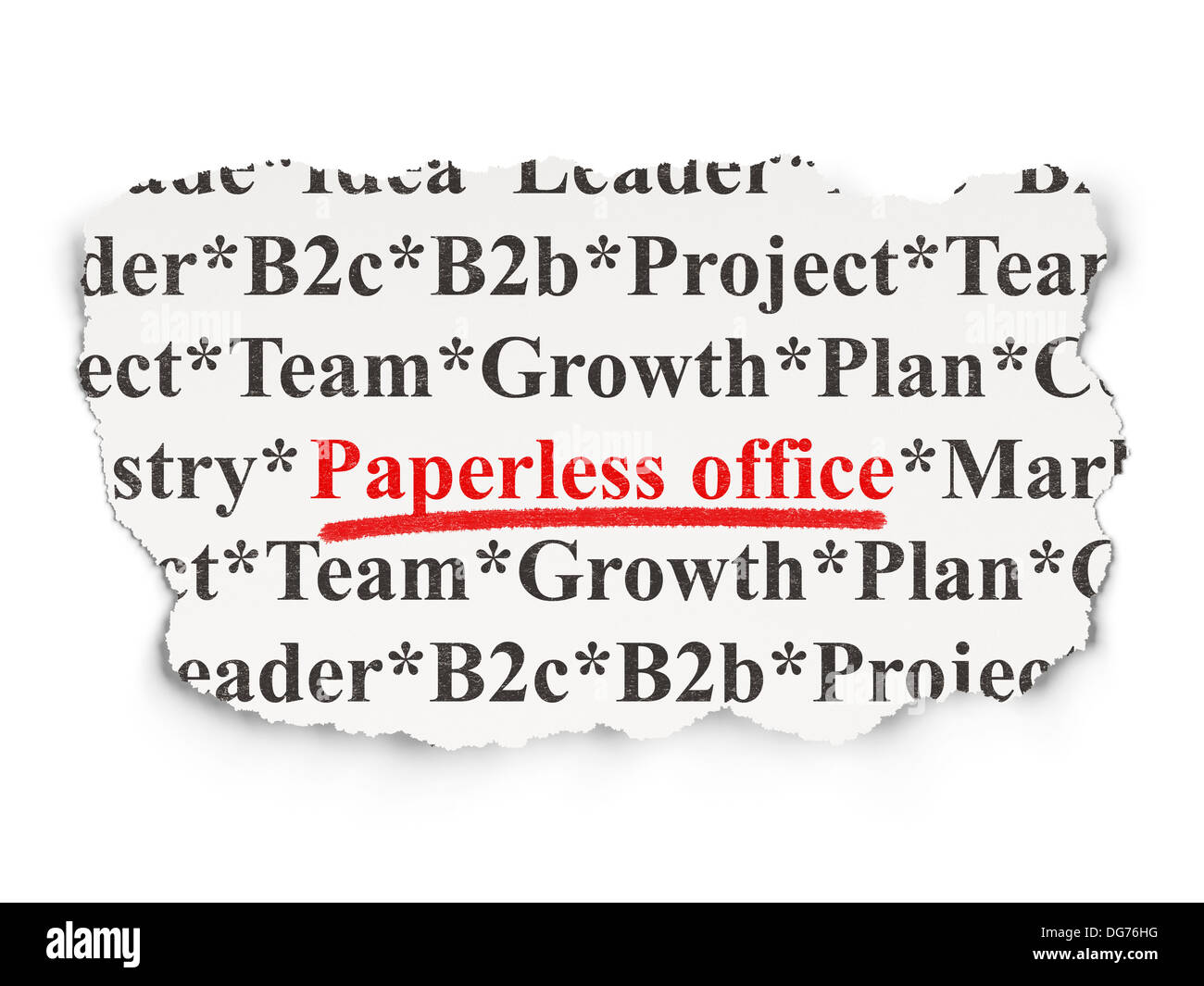 Business concept: Paperless Office on Paper background Stock Photo - Alamy