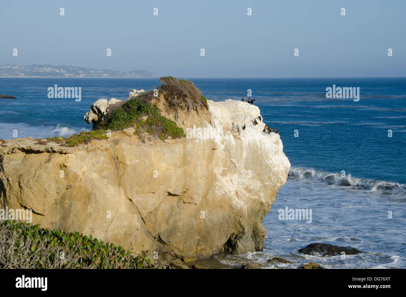 Nice rock on one of the most beautiful and popular beaches of Malibu ...