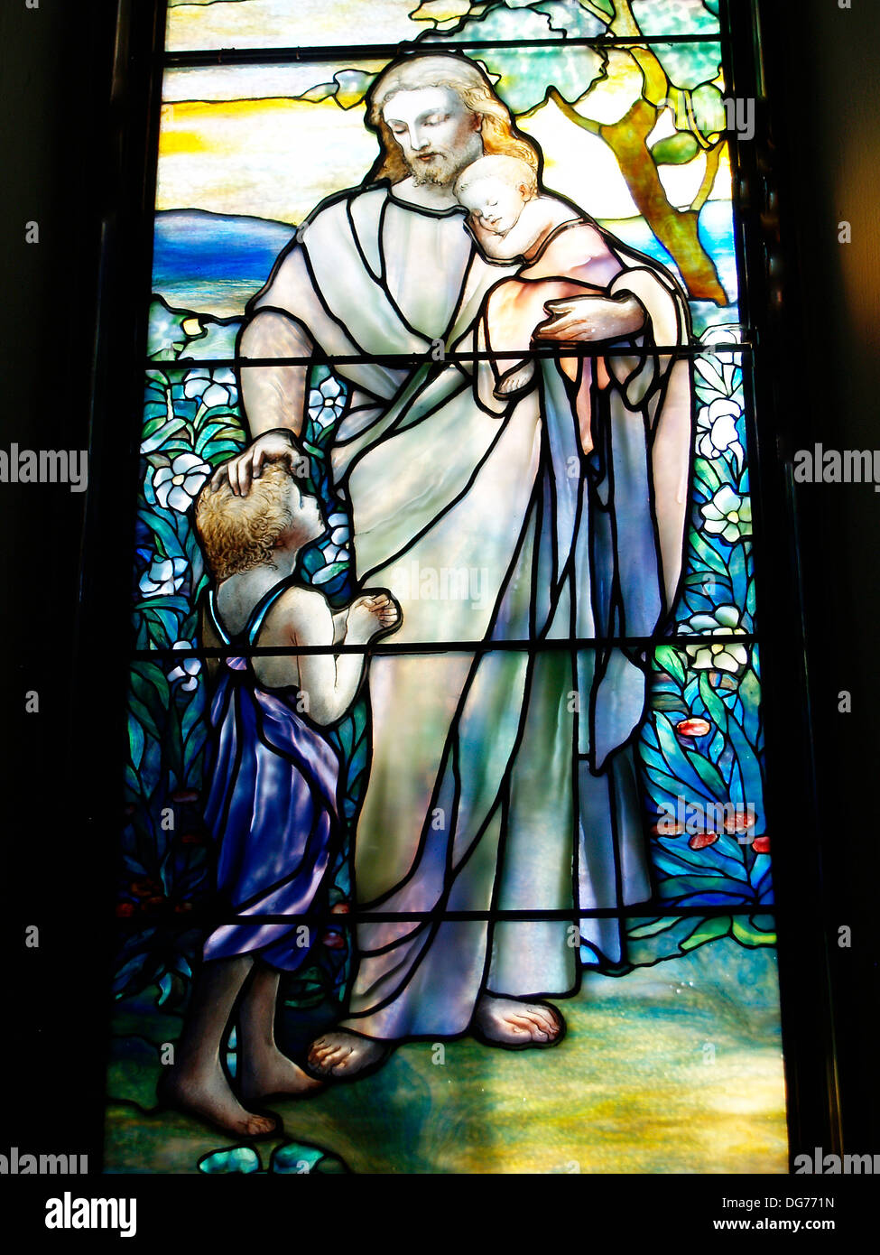 Tiffany stained glass windows,St.John's Episcopal Church,Franklin ...