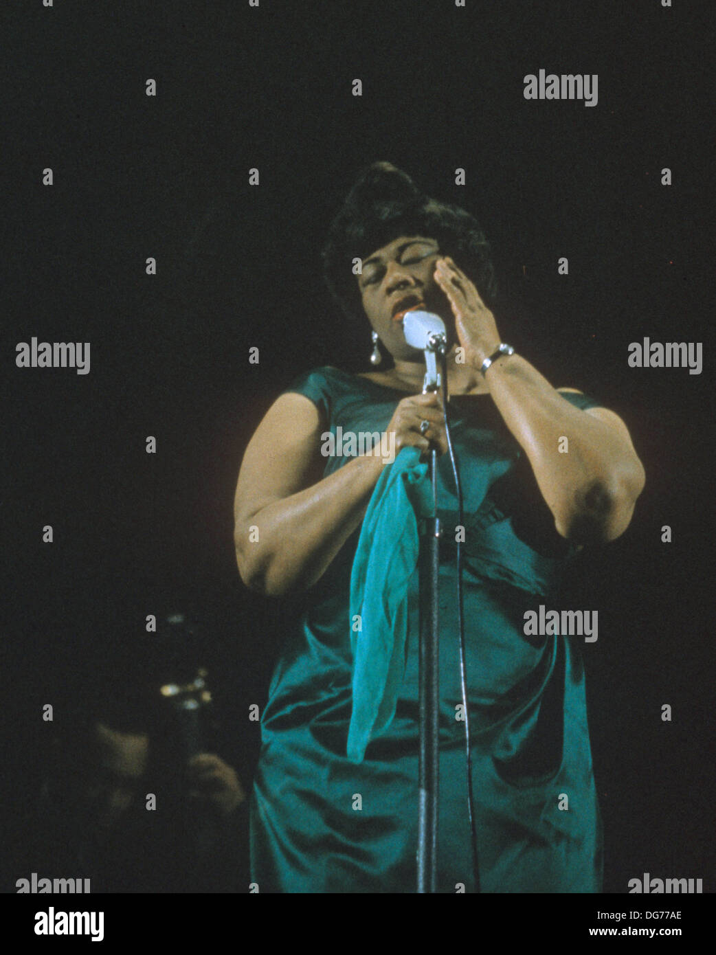 ELLA FITZGERALD (1917-1996) US jazz singer about 1968 Stock Photo - Alamy