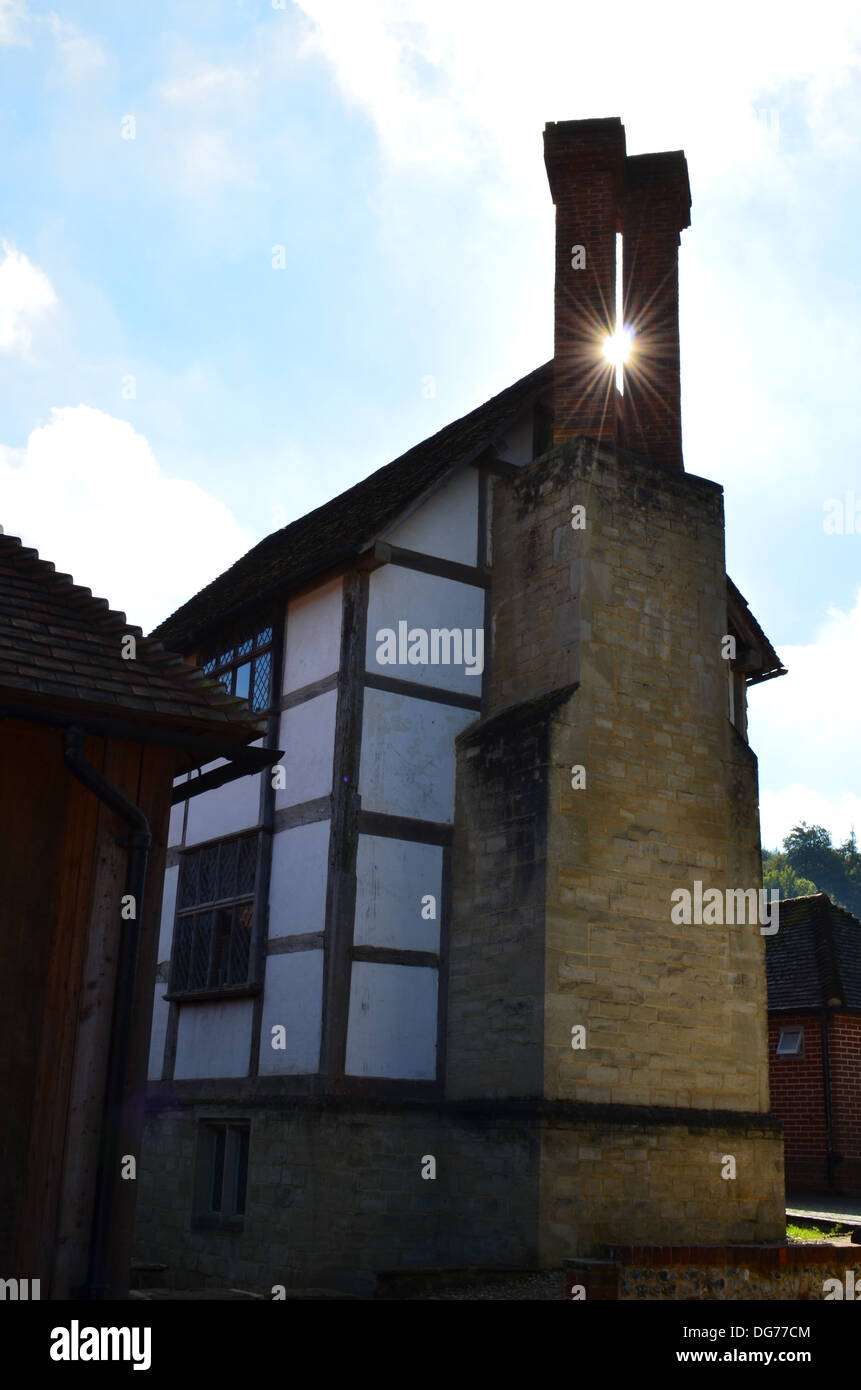 Medieval chimneys Stock Photo - Alamy