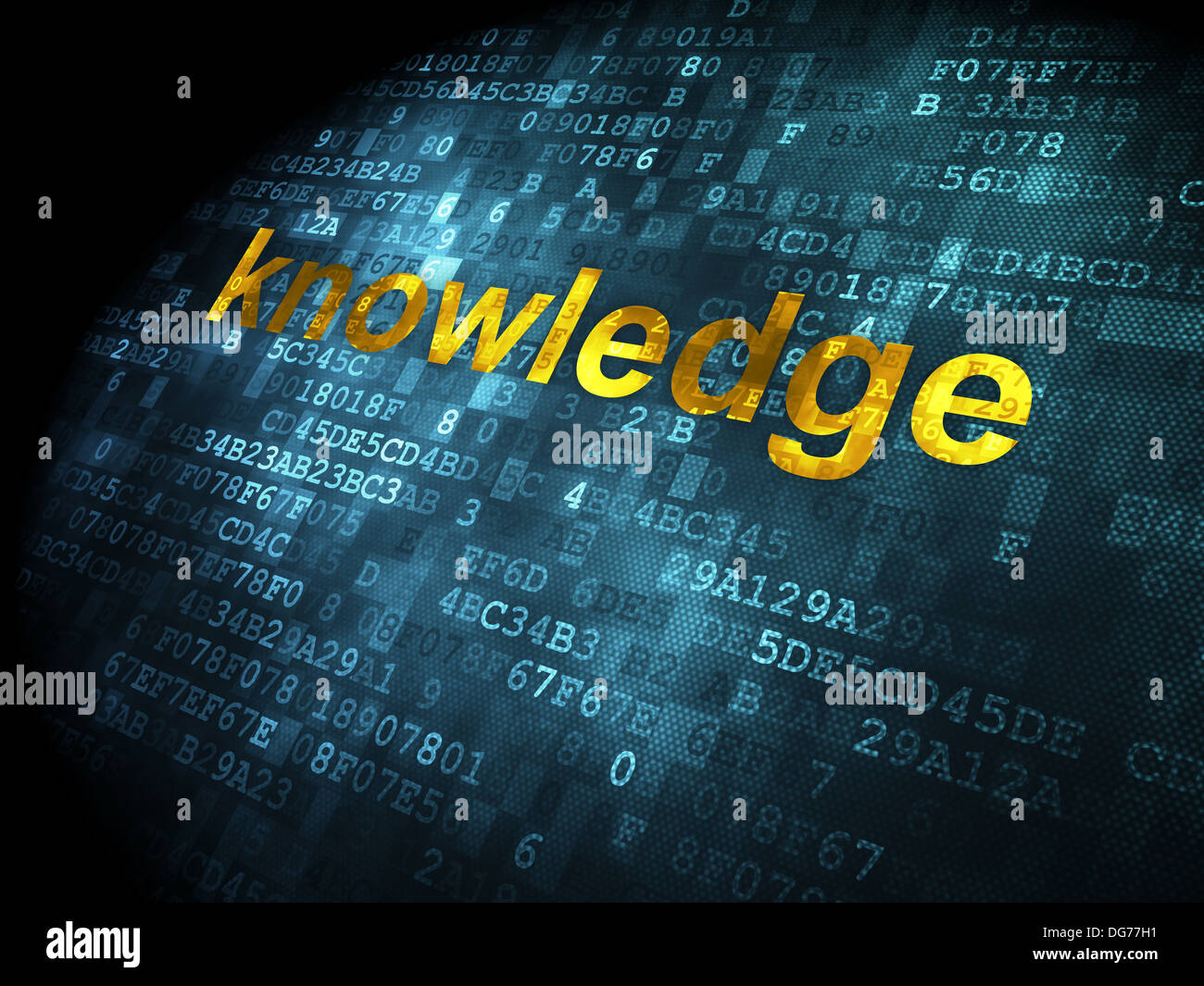 Education concept: Knowledge on digital background Stock Photo - Alamy