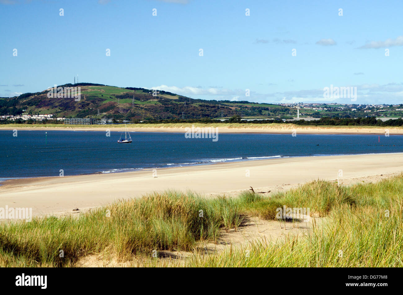 View across the River Neath to Crymlyn Burrows, Neath Port talbot ...