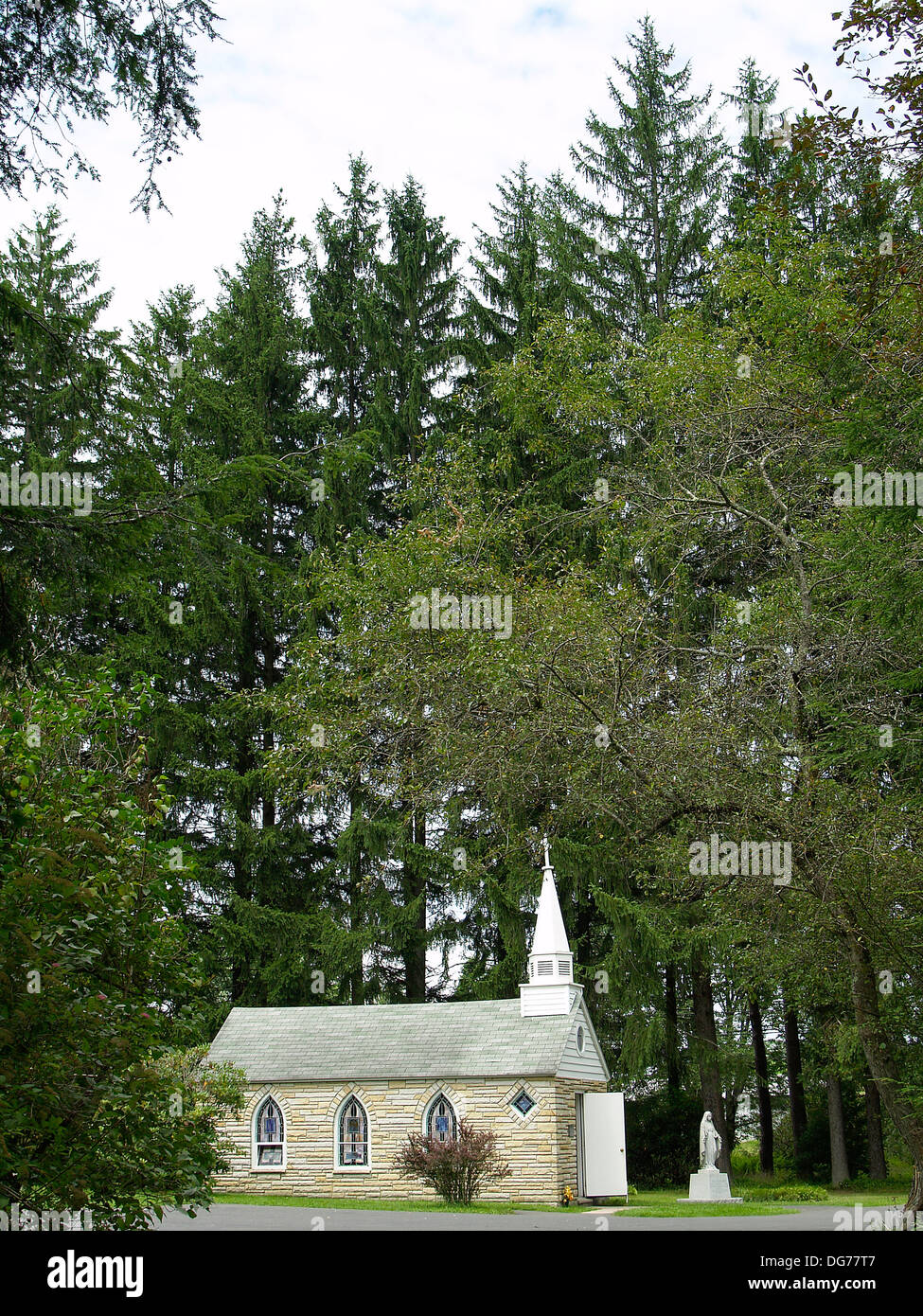 Our Lady of the Pines Catholic Church,smallest church,West Virginia ...