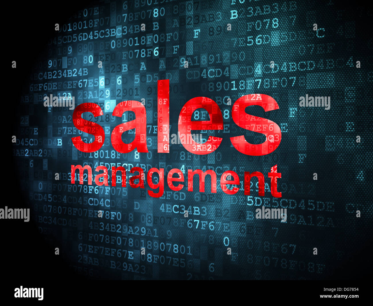 Marketing concept: Sales Management on digital background Stock Photo ...