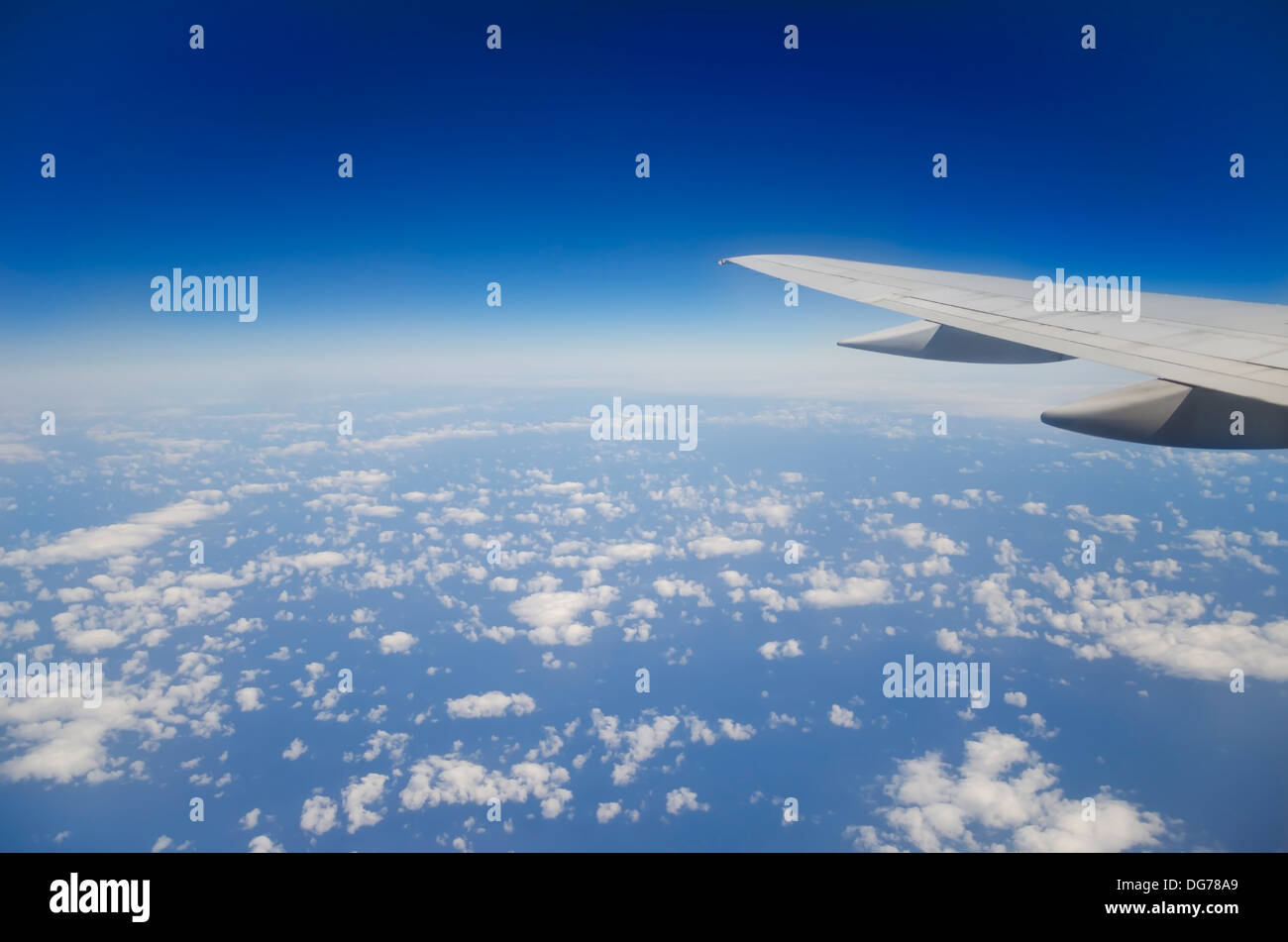 This is the view from an airplane on Clouds from above at 30000 feet ...